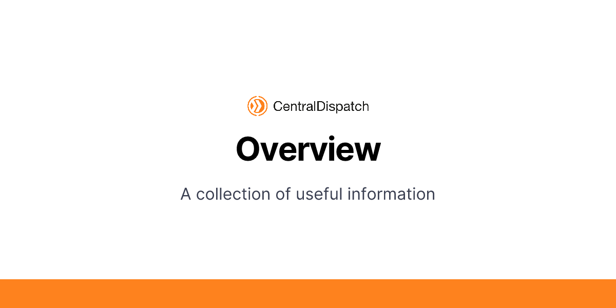Overview | Developer Portal